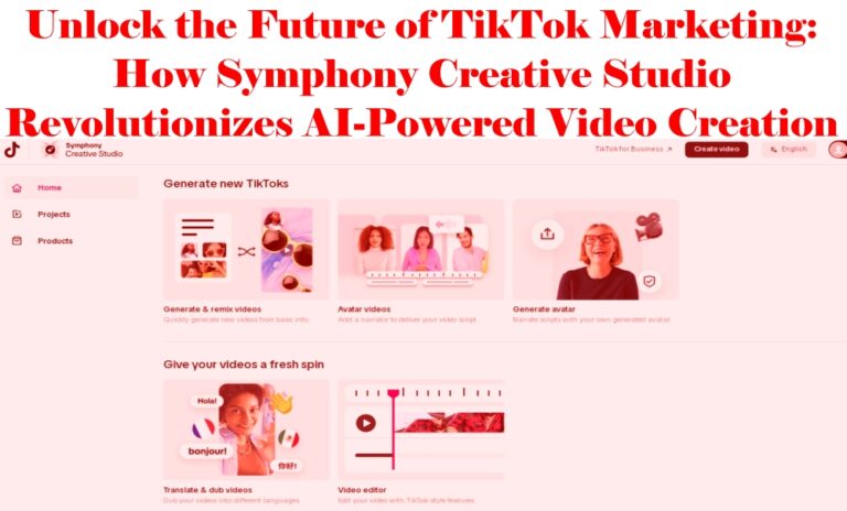 Unlock the Future of TikTok Marketing: How Symphony Creative Studio ...